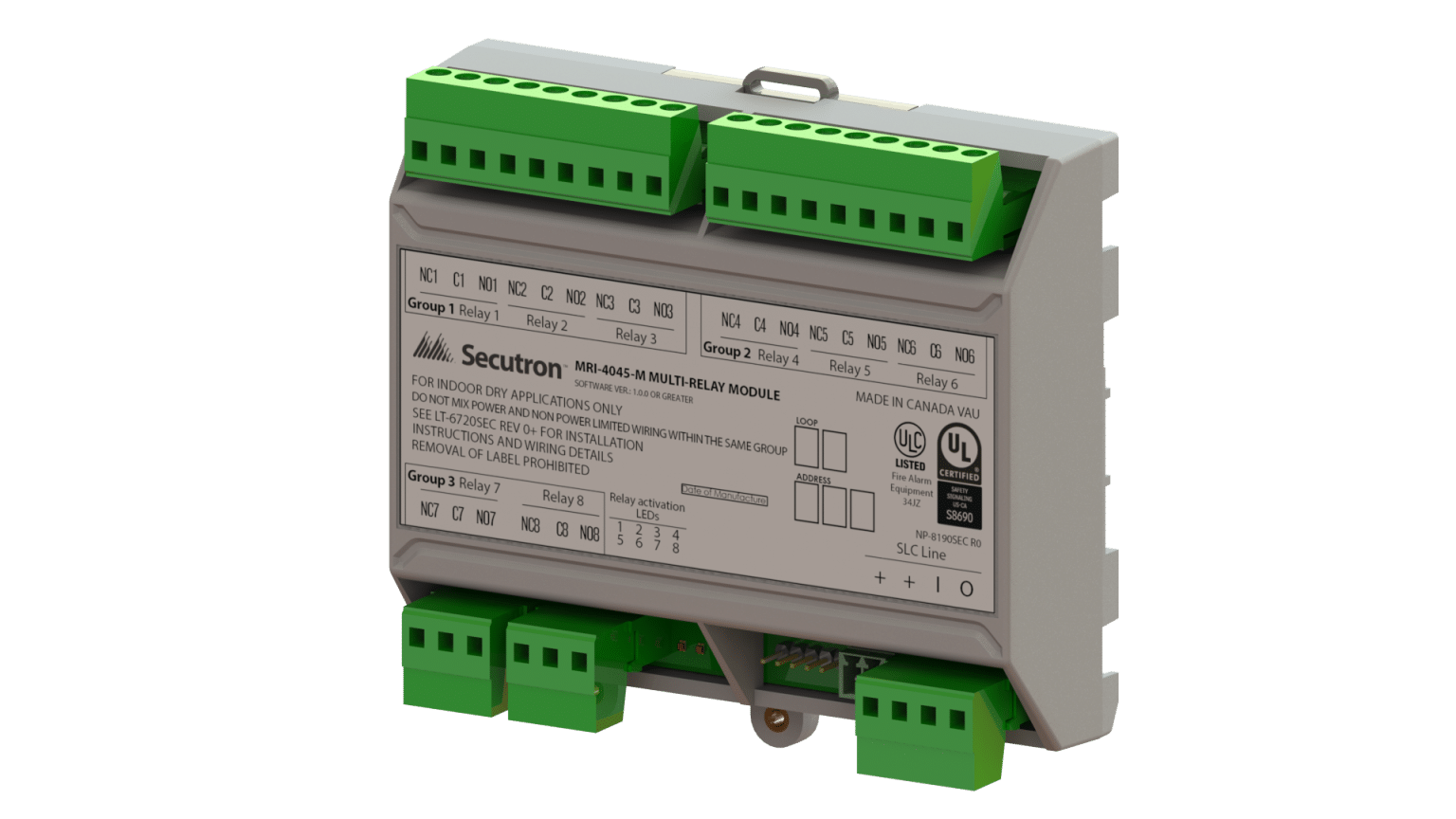 MRI-4045-M MULTI RELAY MODULE - Secutron
